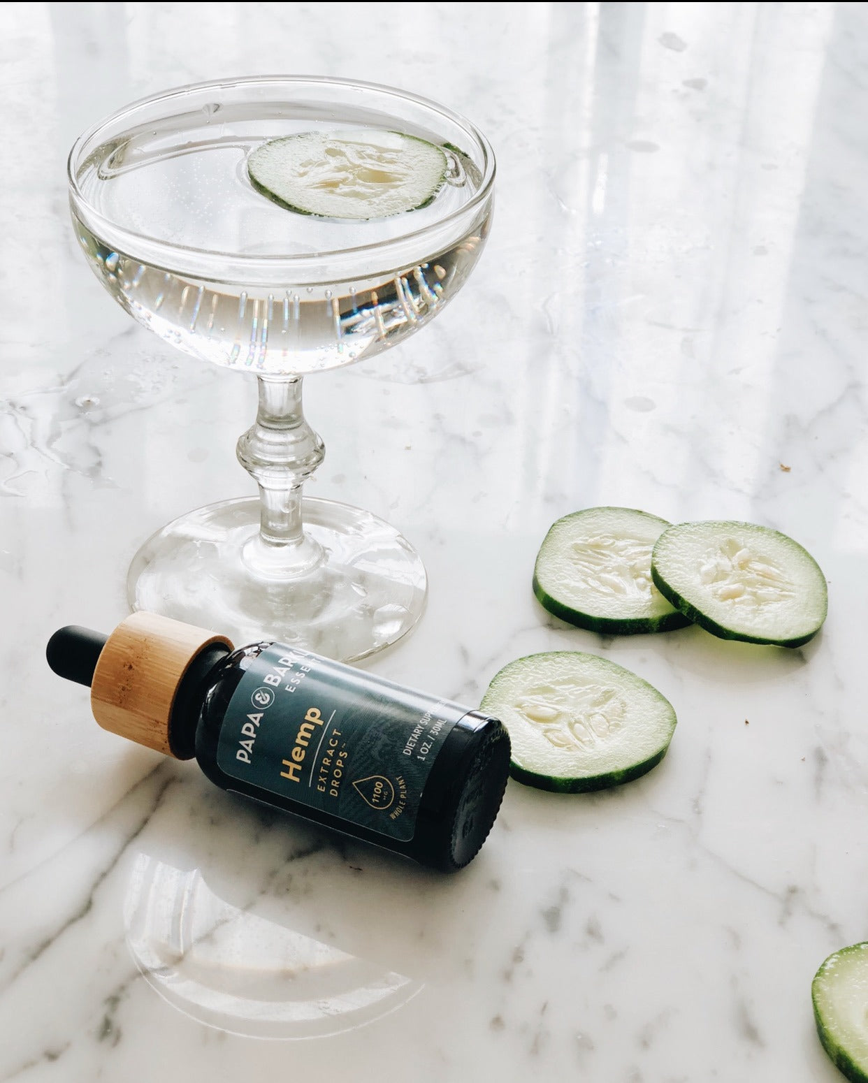 Cucumber Ginger CBD Mocktail – Papa & Barkley